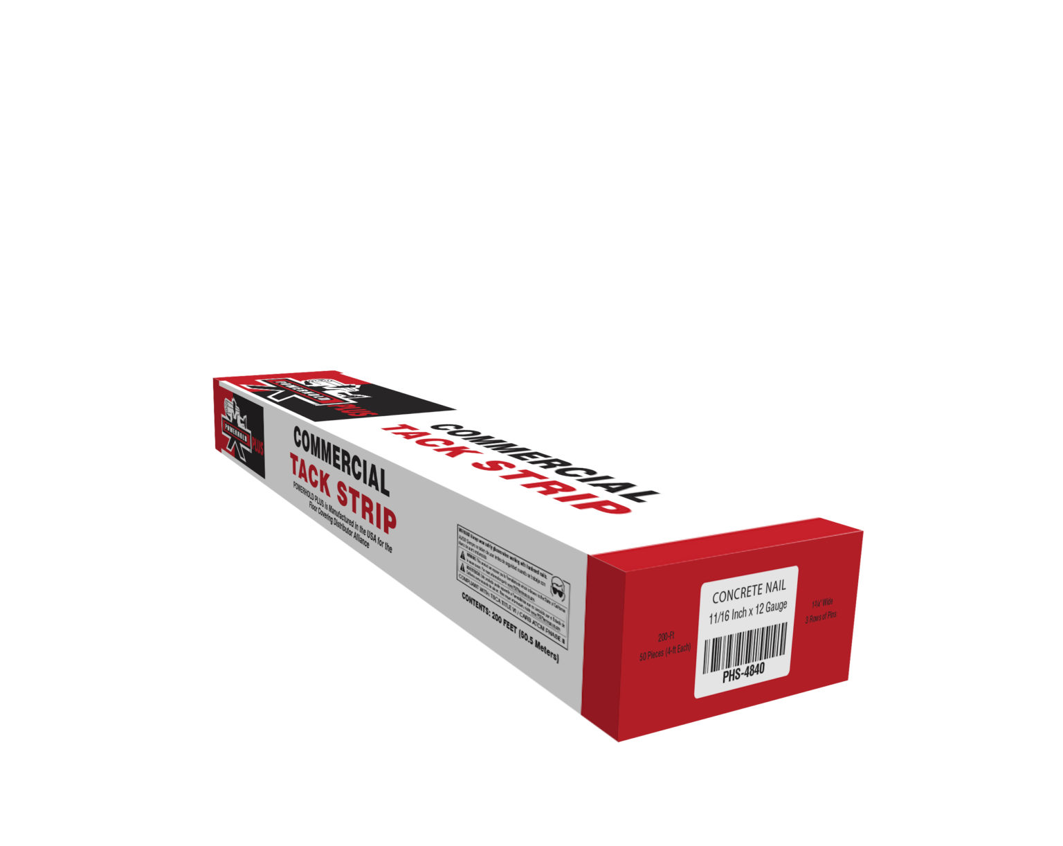 4840 1-3/4" Tack Strip - Concrete Substrate (12 Ga X 11/16" Concrete ...