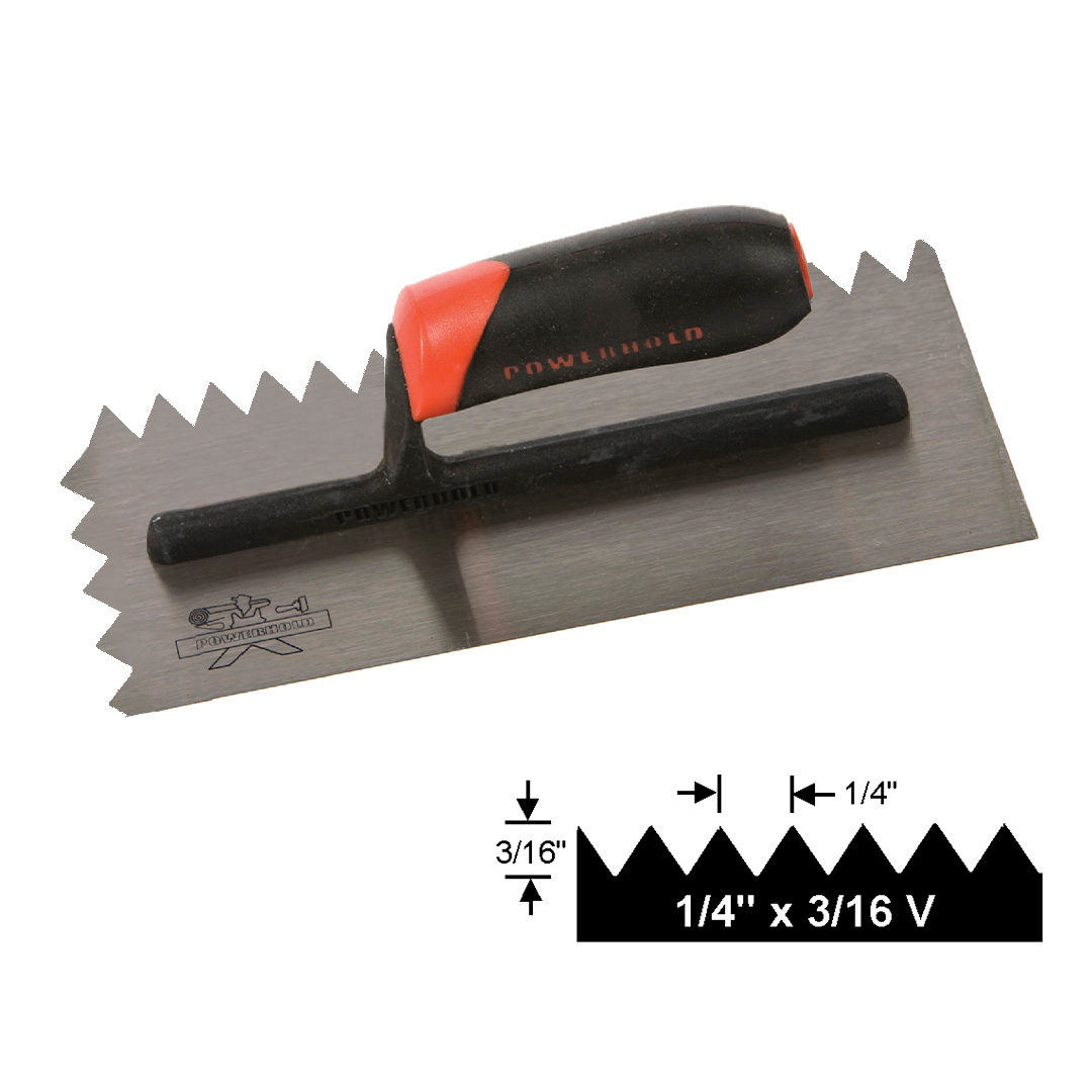 1 4 X 3 16 V Notch Trowels Powerhold